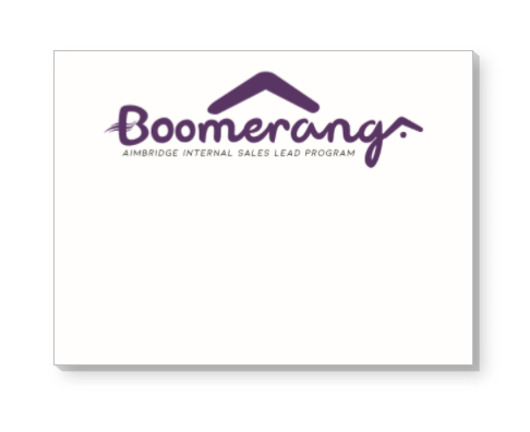 Boomerang 3x3" Sticky Notepad – Aimbridge Hospitality