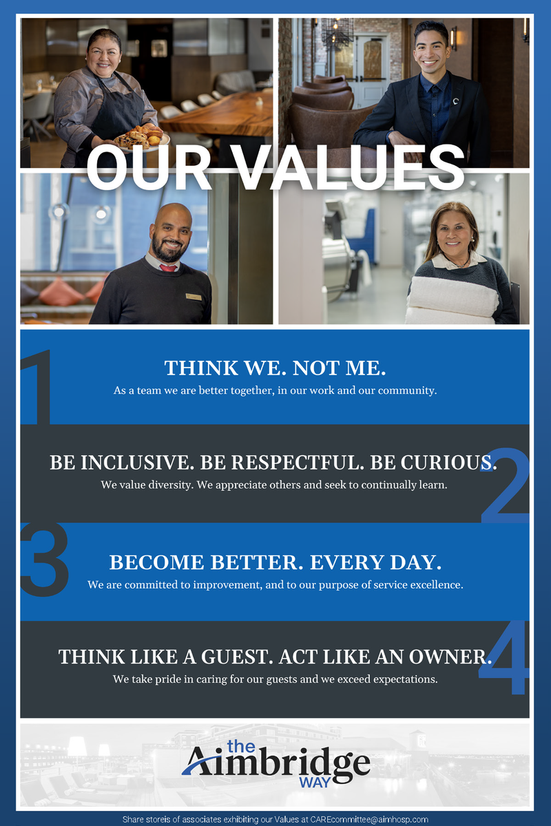 Aimbridge Core Value 4"x6" Cards – Aimbridge Hospitality